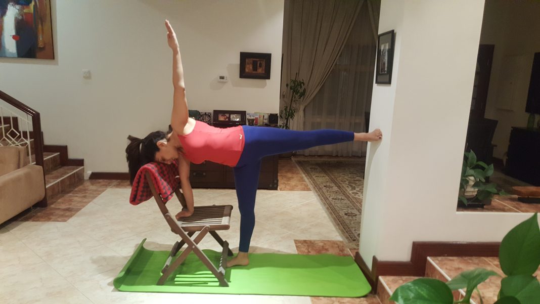 Supported Half Moon Pose [Salamba Ardha Chandrasana] - Bahrain This Week