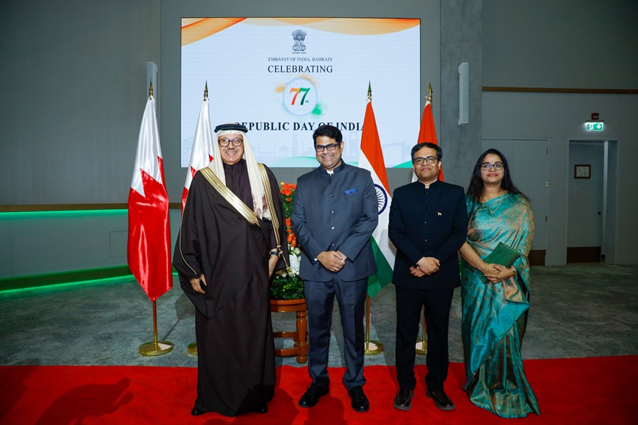 Embassy of India, Bahrain celebrated 77th Republic Day of India